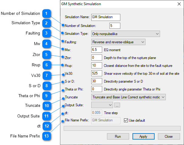 GM Simulation (QuakeSim)